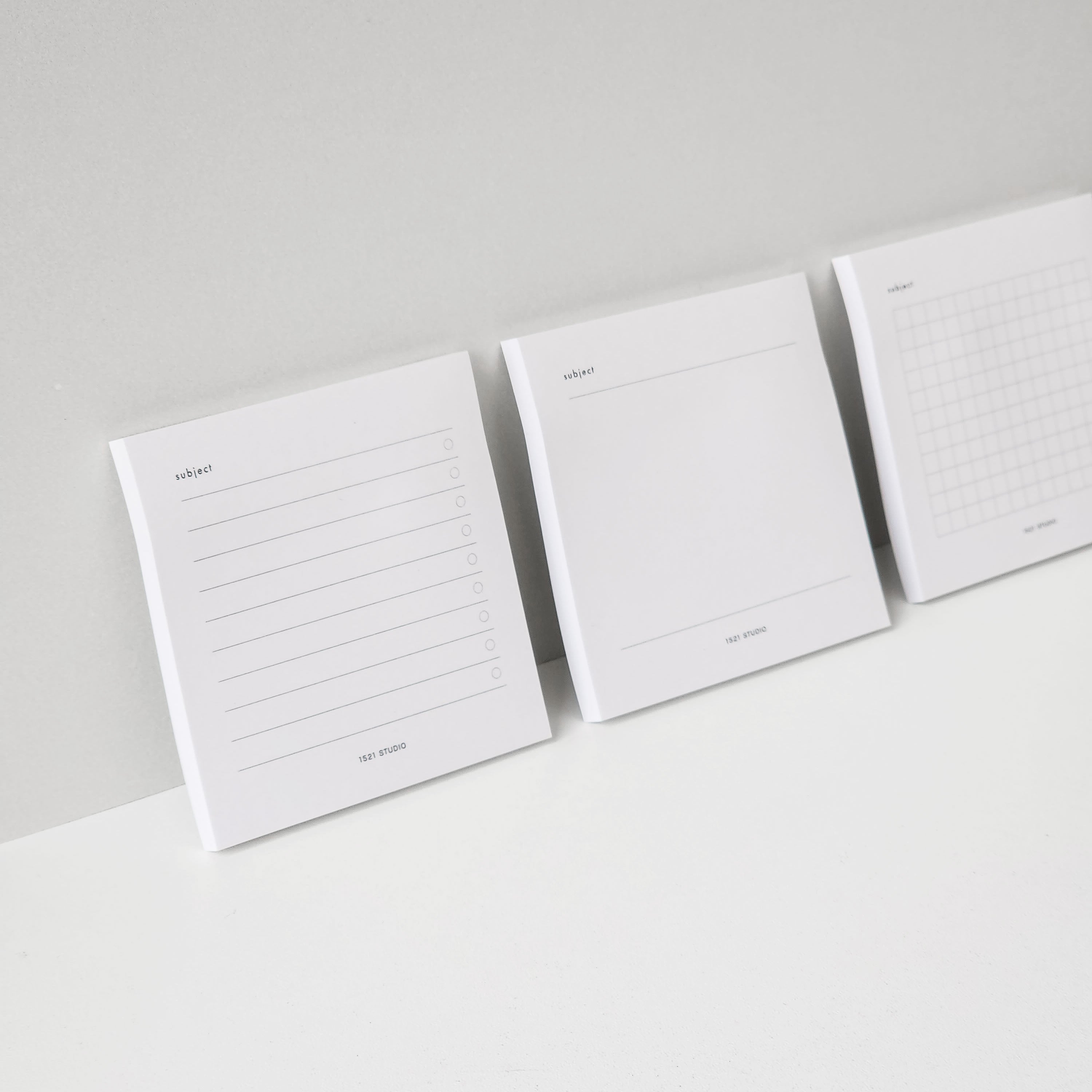 Minimal Sticky Notes | To Do List, Grid, Wide List, Blank – 1521 STUDIO