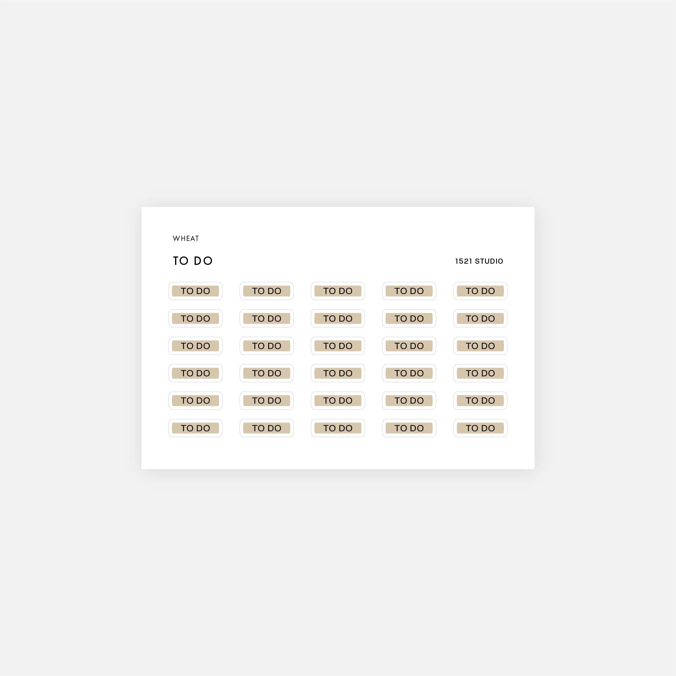 To Do Mini Word Stickers - 1521 Studio – 1521 STUDIO